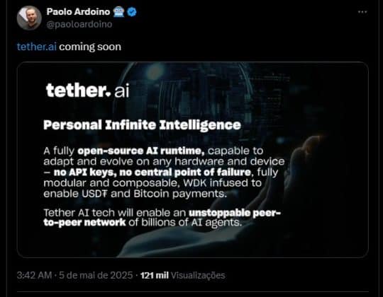 Emissora da USDT anuncia a “Tether AI”, nova ferramenta de Inteligência Artificial - AVO Educacional
